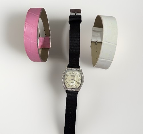 Embassy by Gruen Womens Watch Quartz Crystal Bezel 3 Interchangeable ...