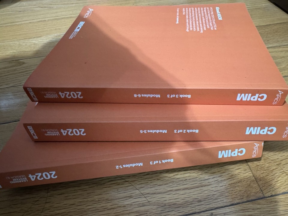 APICS CPIM 2024 Books 1, 2, 3 Version 8.1 Planning And Inventory - like ...