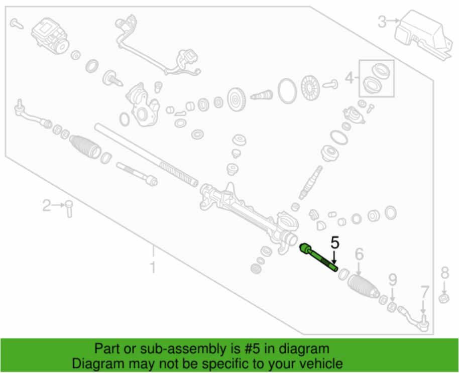 OEM ! CTR ! INNER TIE ROD for 15-19 SONATA 16-18 OPTIMA CADENZA # 57724 ...