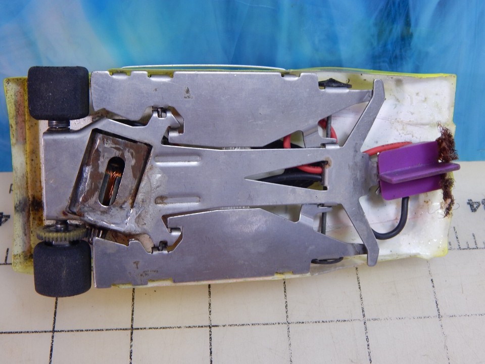 Vintage 1/32 GTP/ Cheeta Chassis, hawk 7 motor model Slot Car Peugeot ...