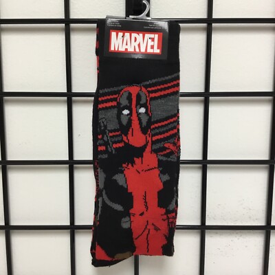 Marvel Deadpool 2-Pack Crew Socks Shoe Size 6-12 | eBay