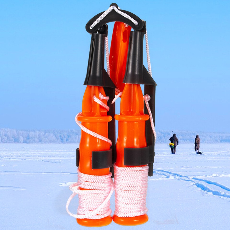 Ice Fishing Pick Anti Slip Handle Ice Awls Ice Breaking Tool for Hiking ...