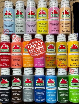 Apple Barrel 20 Pack Colors Acrylic Paint Value Set #8. Matte finish. 2 ...