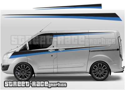 Ford Transit CUSTOM 015 racing stripes graphics stickers decals | eBay.de