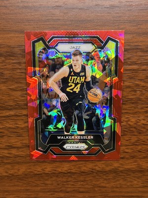 2023-24 Prizm Walker Kessler RED ICE SP #120 QUANTITY Panini Utah Jazz ...