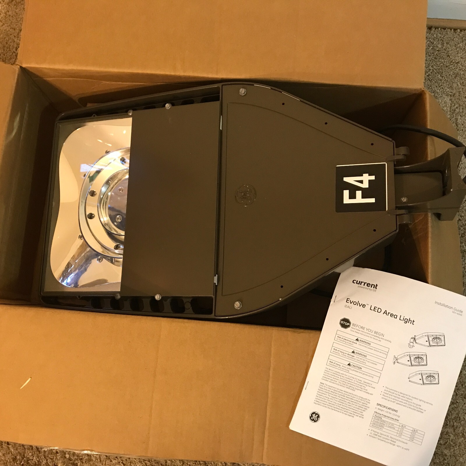 GE Evolve Series LED Area Light EAL Ansi 7 Pin Receptacle 93066151 | eBay