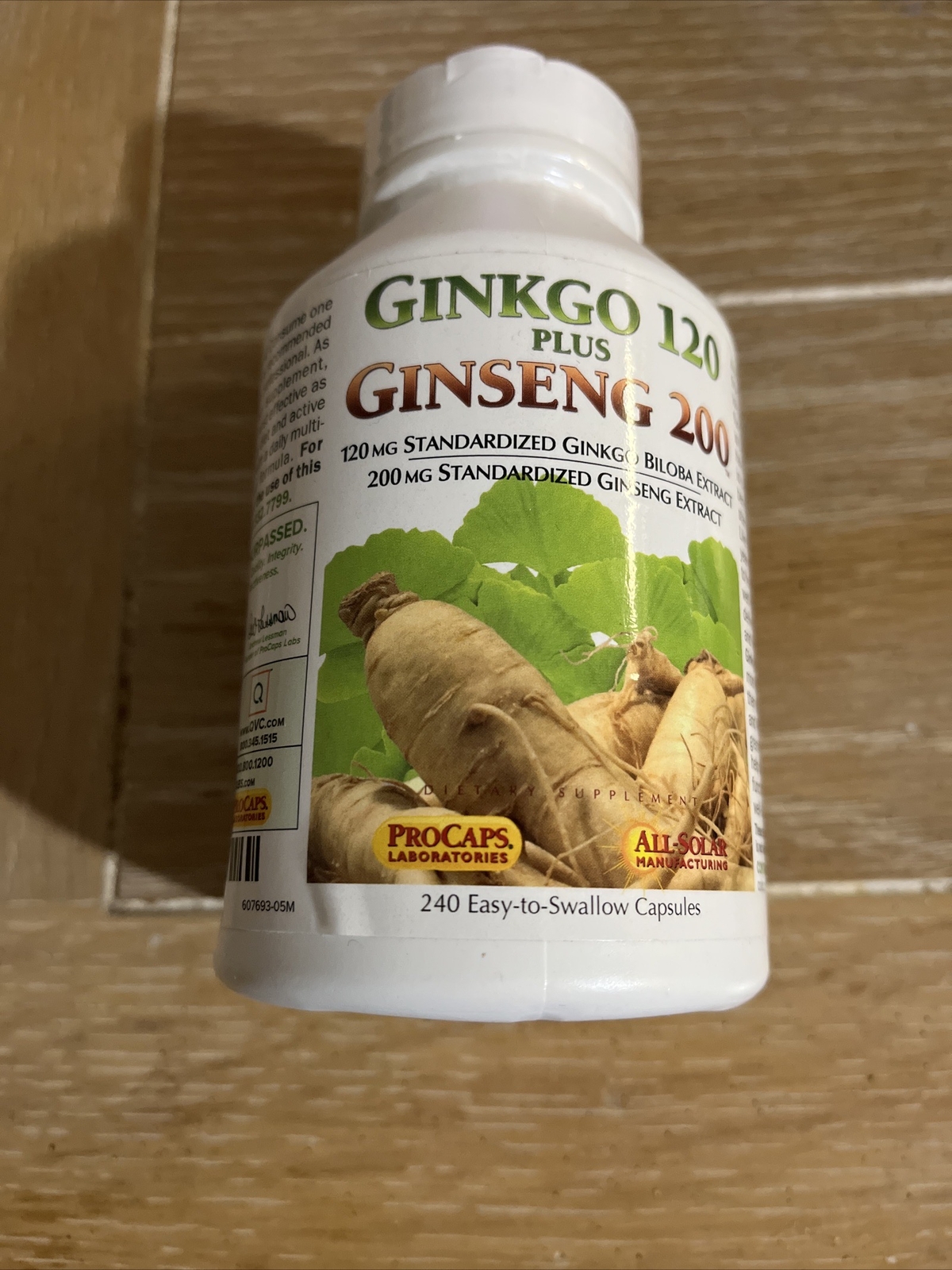 Andrew Lessman Procaps GINKGO 120 Plus GINSENG 200 240 Capsules 05/30 ...