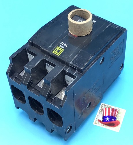 Circuit Breaker Square D QOB360VH 3 Pole 60 Amp 240V 22kA Bolt On @ | eBay