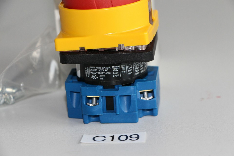 Kraus & Naimer KG10A Rotary Disconnect Switch, 3-Pole, Rating: 300VAC ...