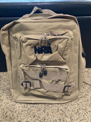 NRA Tan Khaki Tactical Backpack Hunting / Camping / Hiking | eBay
