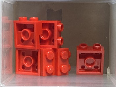 LEGO Parts - Red Plate 2 x 2 Side Studs - No 99206 - QTY 5 | eBay