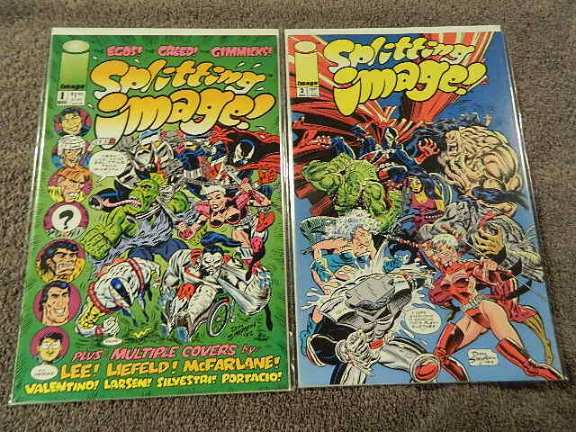 1994 IMAGE Comics SPLITTING IMAGE #1-2 Complete Limited Series - Satire ...