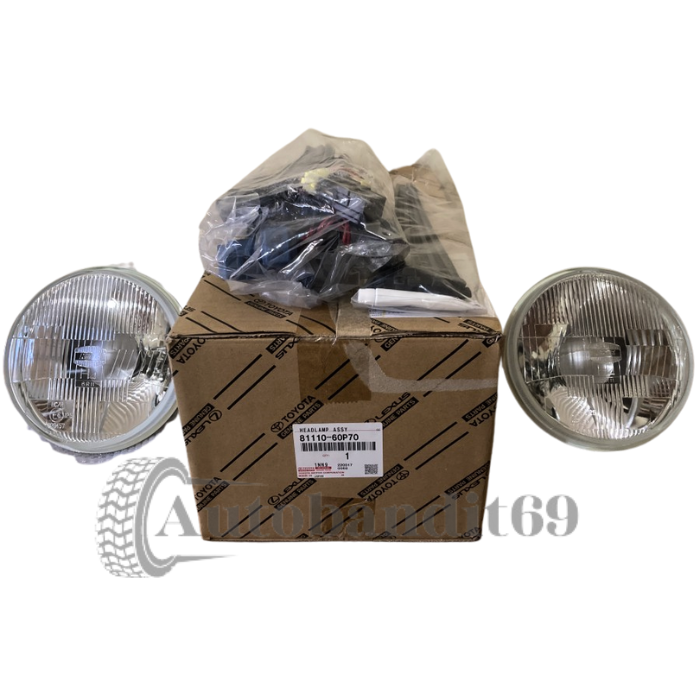 HALOGEN HEADLIGHT KIT GENUINE TOYOTA LAND CRUISER FJ40 FJ43 FJ45 FJ55 ...