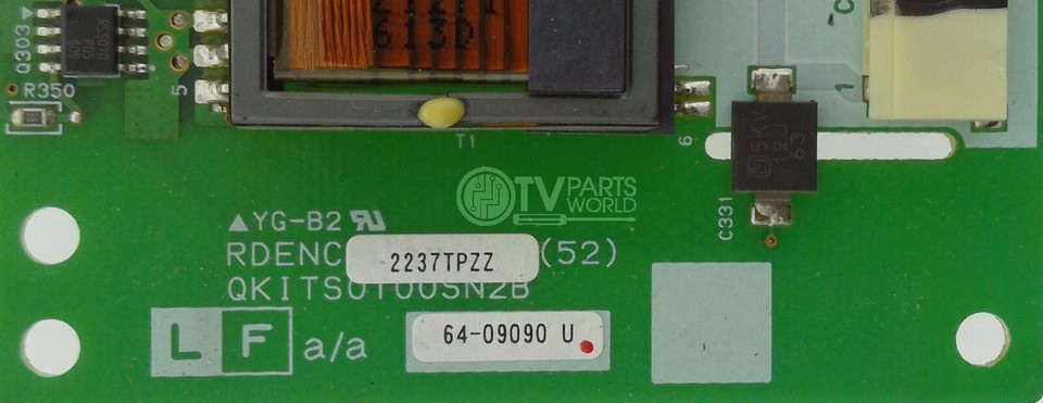 Mitsubishi LT-37131 Backlight Inverter Board RDENC2237TPZZ ...