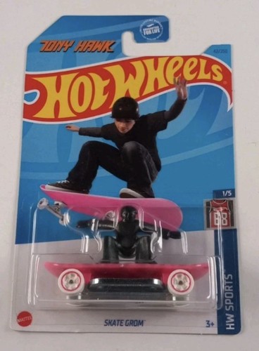 2022 Hot Wheels 42/250 Skate Grom 1/5 HW: Sports {Pink Skateboard} Tony ...