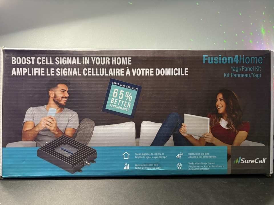 Fusion4Home® Yagi/Panel Cell Phone Signal Booster Kit with Upgraded RG ...