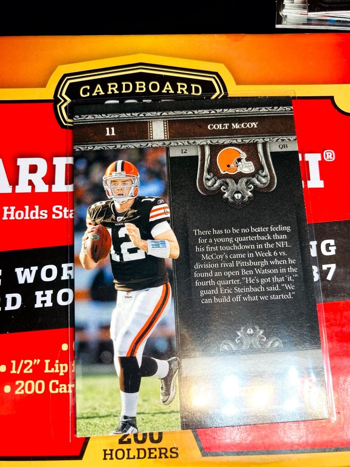 2011 Panini Crown Royale The Zone Colt McCoy #11 V731 TEXAS NFL CARDS ...