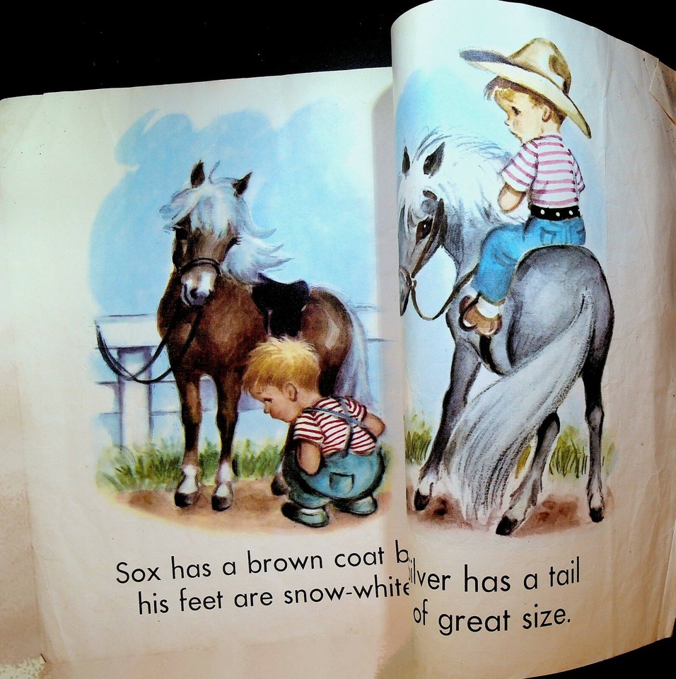Ponies Elizabeth Webbe Rand McNally Duroplast Book 1956 Children's Book ...