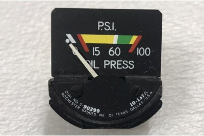 5-90299, 6246-00311, Cessna Aircraft Oil Pressure Cluster Gauge ...