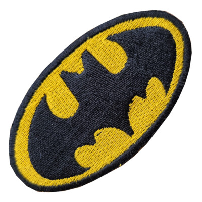 Embroidered Batman Iron On Sew Applique Patch Super Hero Cosplay Dark ...