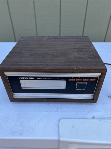 Vintage Soundesign 8-Track Player Model 476 Wood Grain - TESTED/WORKS ...