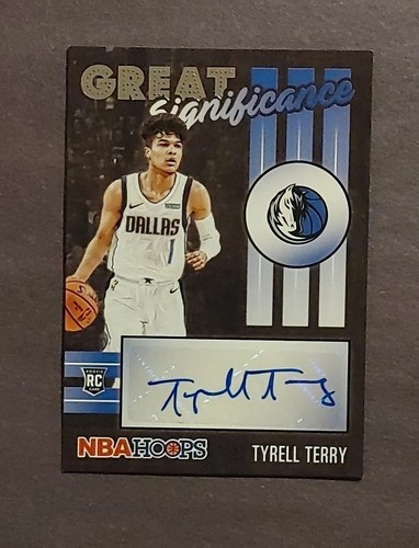 2020-21 Panini NBA Hoops Tyrell Terry Rookie Ink Auto #RI-TTY Dallas ...