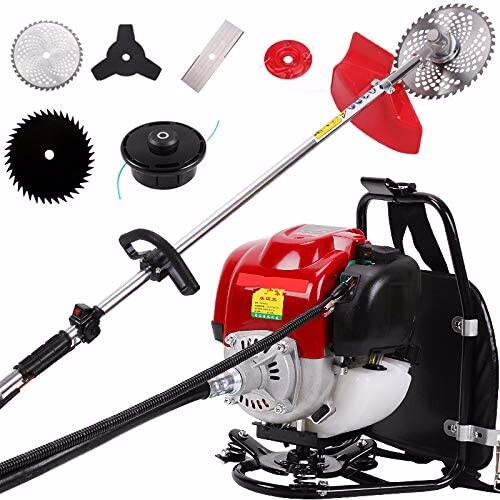Gx35 Backpack 4 Stroke 7 in 1 Brush Cutter Grass Hedge Trimmer Lawn ...