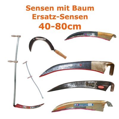 Sense Sensenbaum Sensen 40-80cm Klappsense Senssichel Rundsichel ...
