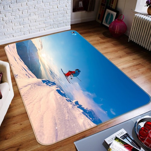3D Skiing Sun Snow NBC203 Game Rug Mat Elegant Photo Carpet Mat Fay ...