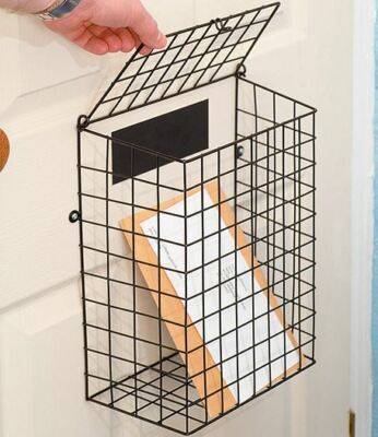 Letterbox Cage with Fixings Post Letter Mail Catcher Door Guard Basket ...
