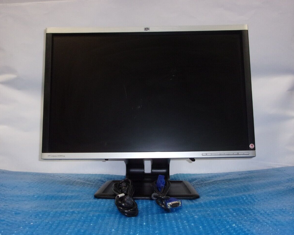 HP Compaq LA2405wg 24" 1920x1200 Widescreen LCD Monitor With Stand and ...