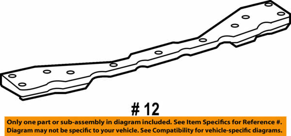 52615-35050 Toyota Absorber, rear bumper energy 5261535050, New Genuine ...