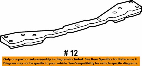 52615-35050 Toyota Absorber, rear bumper energy 5261535050, New Genuine ...