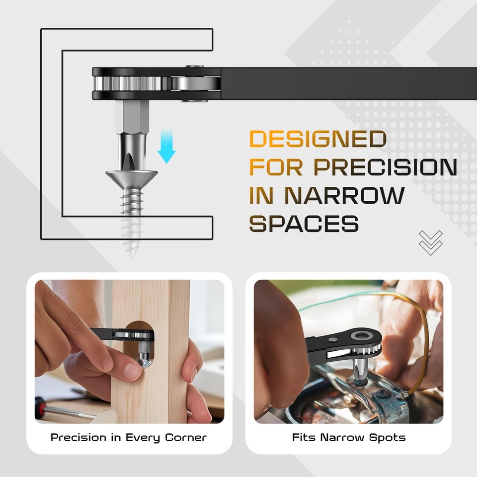 Right Angle Screwdriver Set T5 T6 T7 Torx Star Bit Ratchet Allen Wrench ...