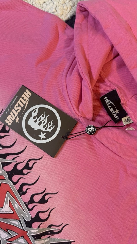 PINK HELLSTAR HOODIE | eBay