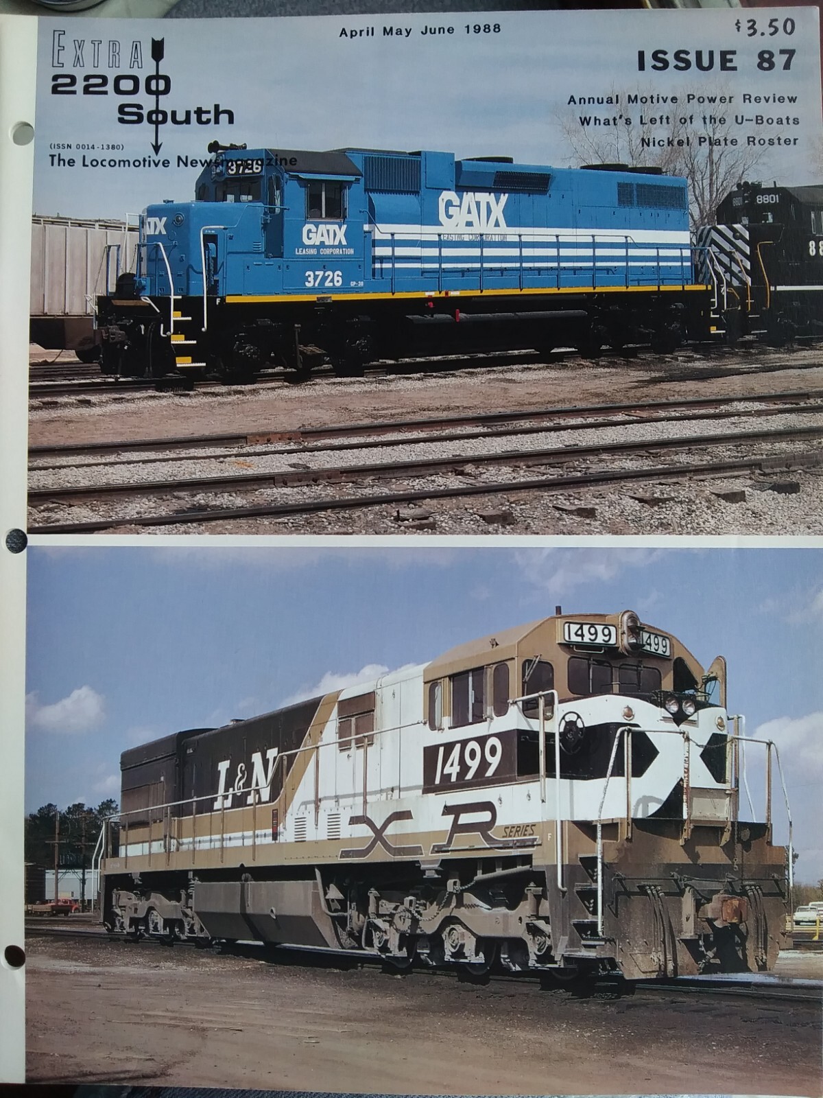 Extra 2200 South #87 April/May/June 1988 X2200 Locomotive Newsmagazine ...