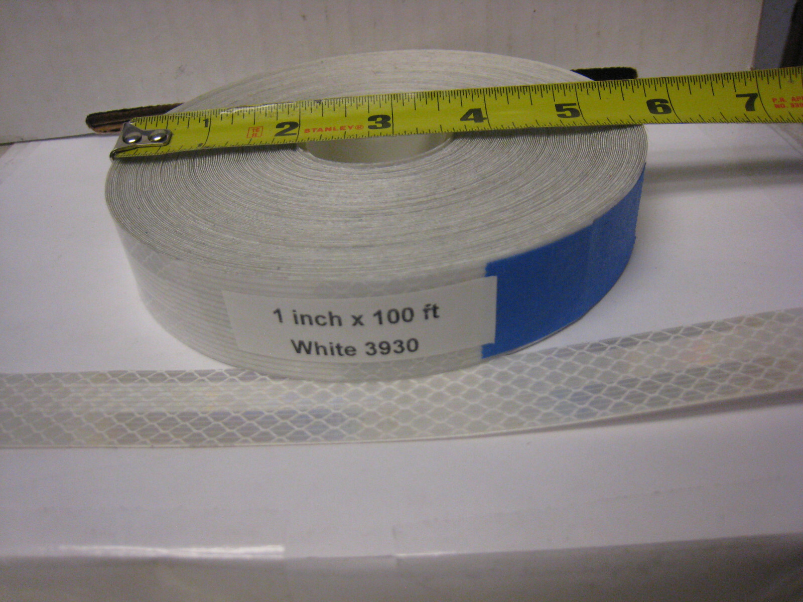 3M White 3930 High Intensity Prismatic Reflective Tape 1" X 100 feet | eBay