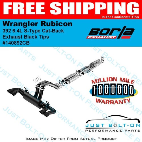 Borla 2021-2024 Wrangler Rubicon 392 6.4L V8 AT 4WD 4DR S-Type Exhaust ...