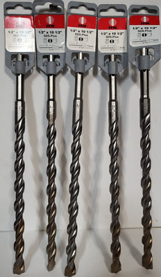 Lot of 5 New ITM SDS-Plus Carbide Concrete Drill Bits 1/2” x 10 1/2 ...