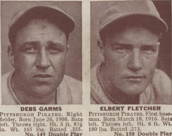 1941 Double Play - R330 Debs Garms, Elbie Fletcher #149-150 for sale ...