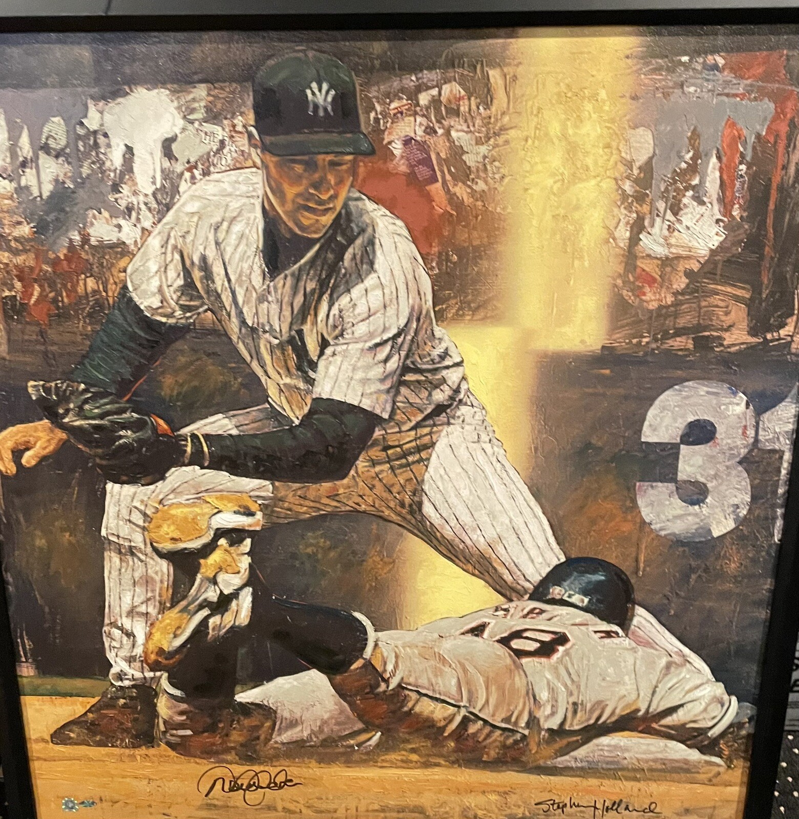 Derek Jeter Autographed Stephen Holland Giclee MLB Authentic | eBay