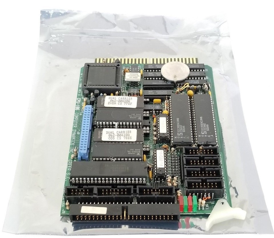 COMPUTER DYNAMICS CPU-186 PROCESSOR BOARD, REV D, CPU186 | eBay