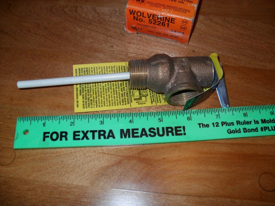 WOLVERINE BRASS WORKS AUTOMATIC-RESEATING TEMPERATURE & PRESSURE RELIEF ...
