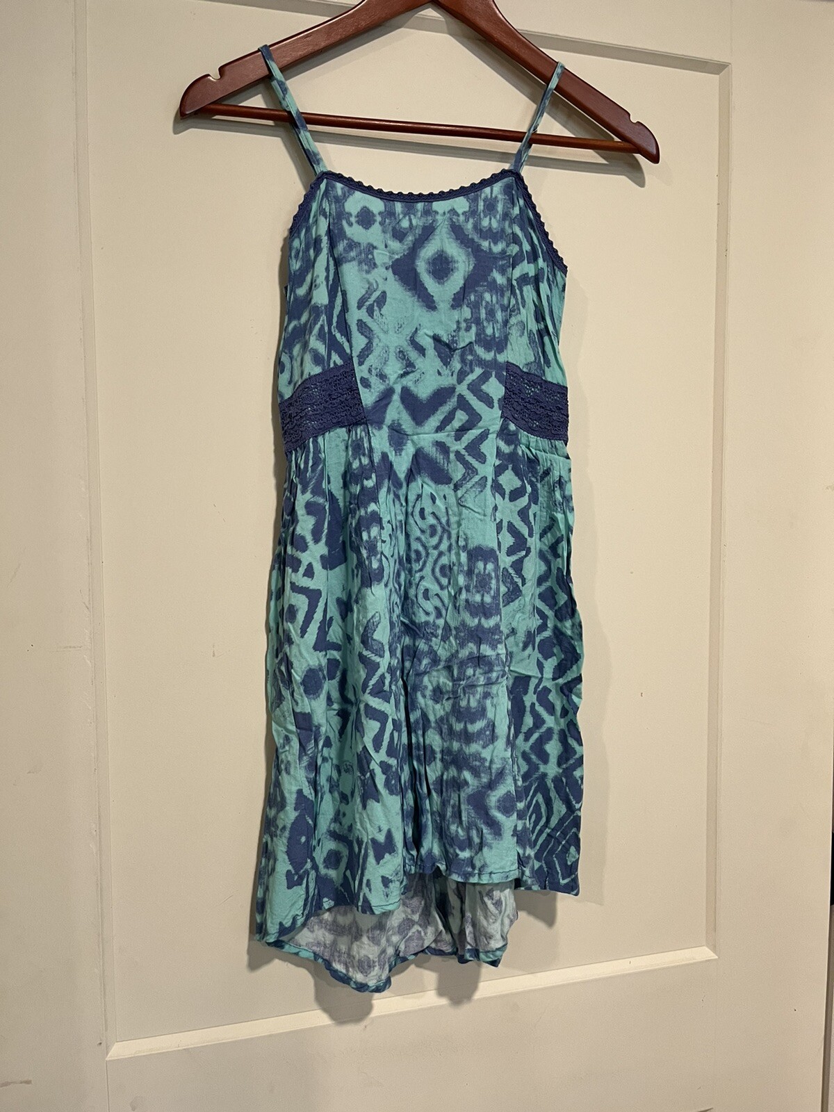 Mossimo Sundress Women XS Blue And Teal Color Pattern | eBay
