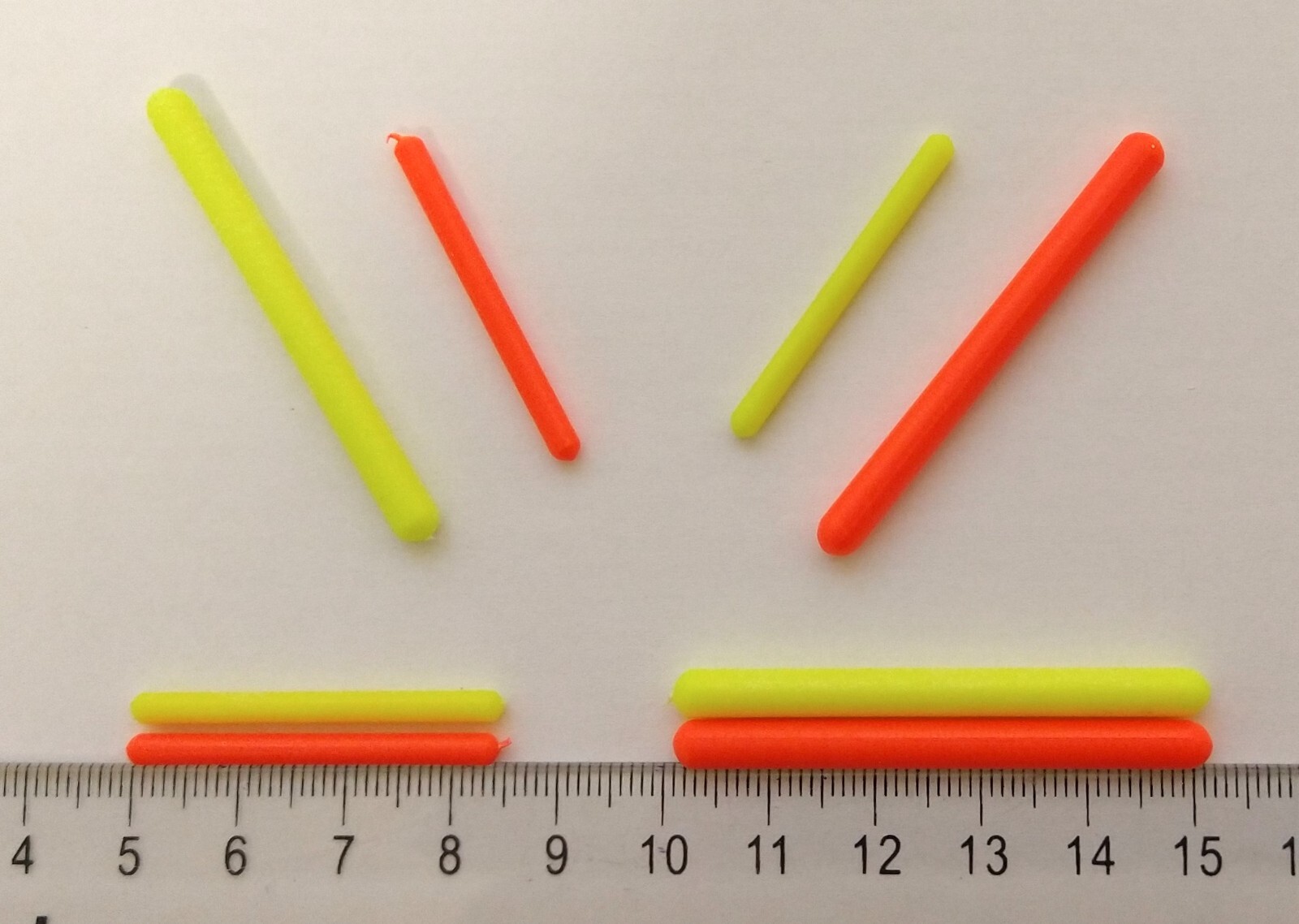 Fluo Float Tips (Solid) 3mm Red / Yellow. | eBay UK