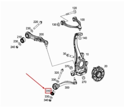 Front Lower Control Arm Bush for Mercedes Benz E Class W213 2133330800 ...