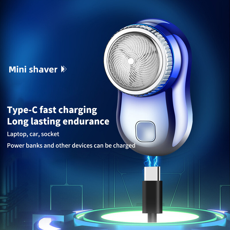 Men's Mini-Shave Pocket Size Portable Electric Shaver Razor USB ...