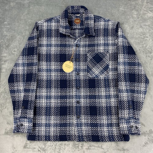 Common People Shacket Mens Size M Blue Granby Luxe Hybrid Overshirt ...