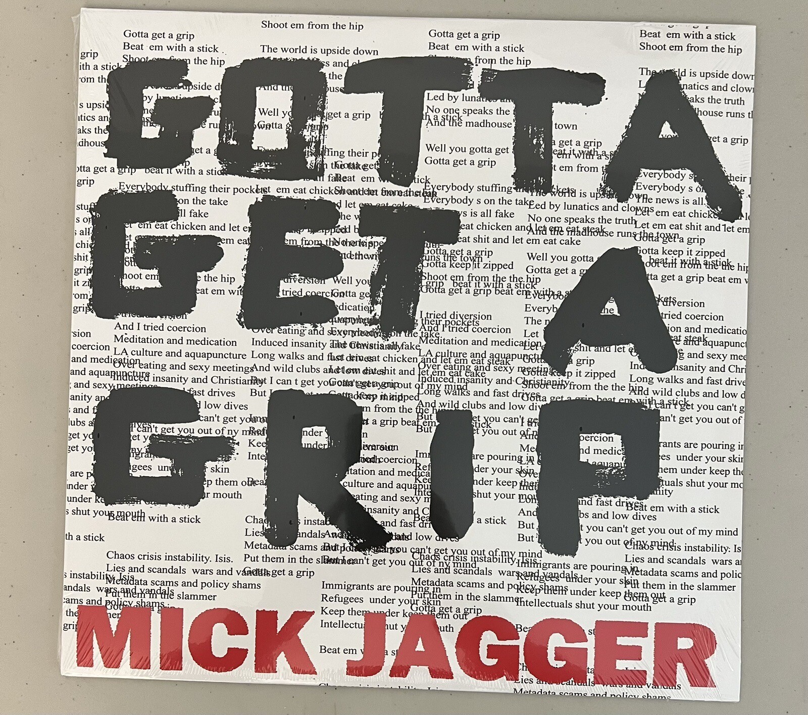 Mick Jagger Gotta Get A Grip/England Lost Limited Edition 45 RPM 12 ...