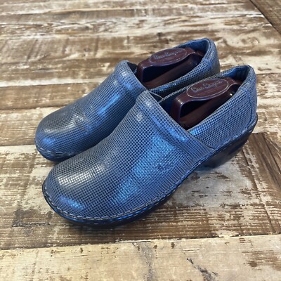Womens Boc Grey Slip On Clog Shoes Born Concept Comfort Loafer Size 8 M ...